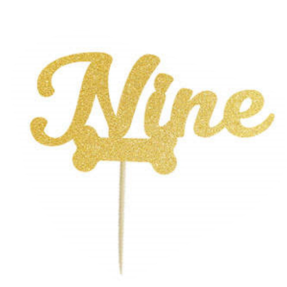 Number Nine - Dog Cake Topper | DoggyTopia | DoggyTopia